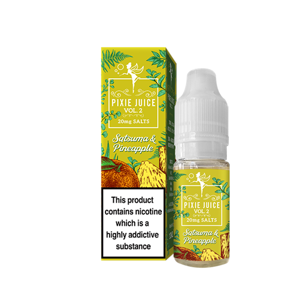 Pixie Juice Vol II Satsuma & Pineapple Nic Salt – Vapestore Direct